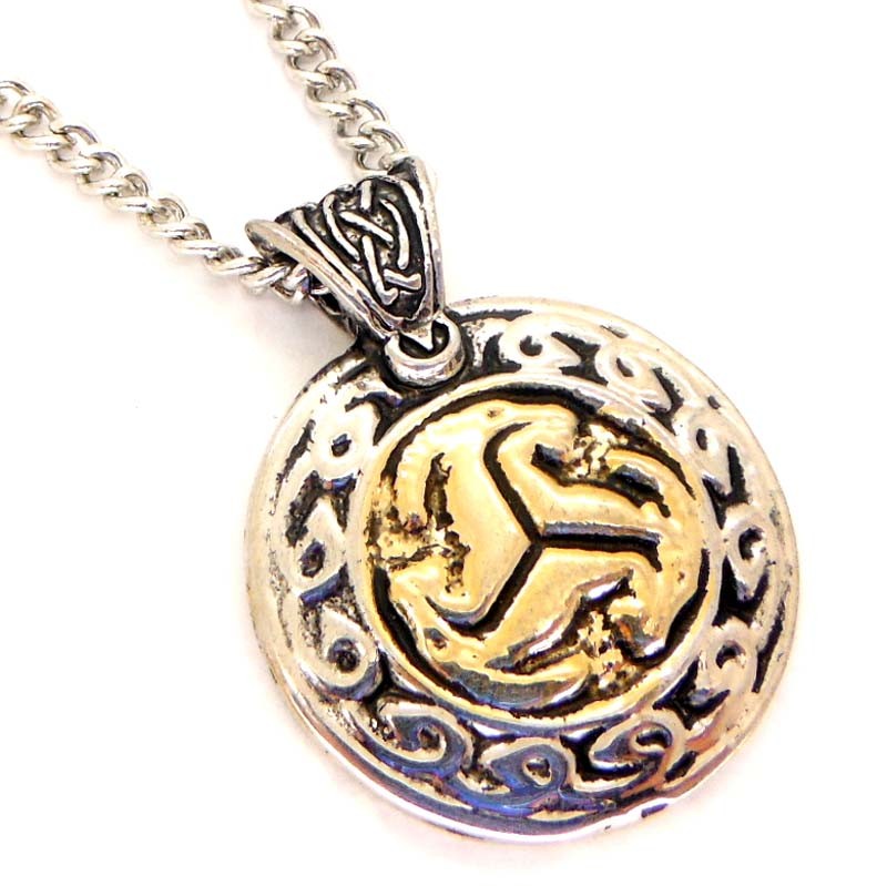 Pewter Gold Plated Trefot Viking Norse – The Book of Threes