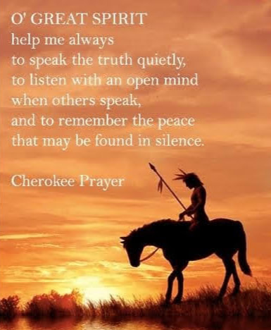 O’ Great Spirit – Cherokee Prayer – The Book of Threes